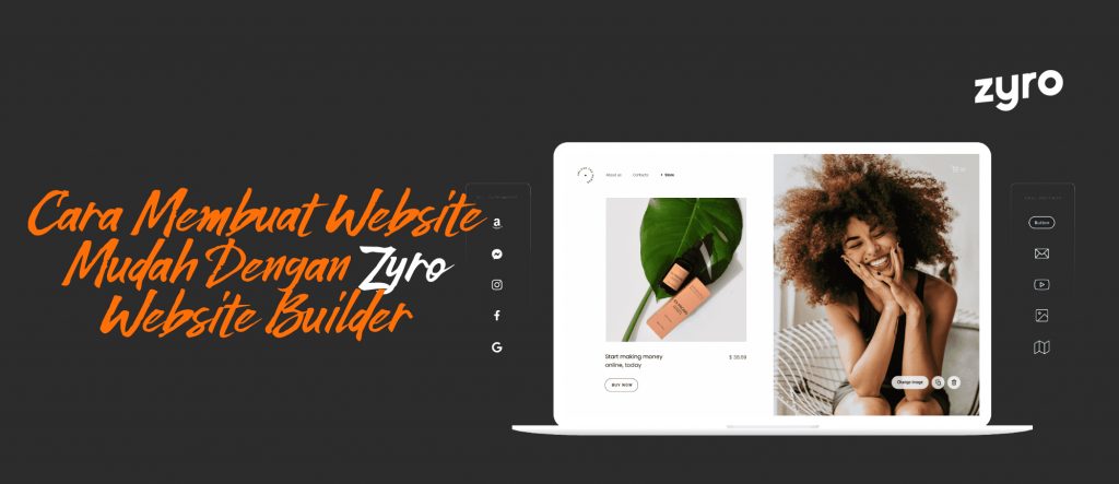 Cara Membuat Website Mudah Untuk Pemula, Pilih Zyro Website Builder | Ciungtips™